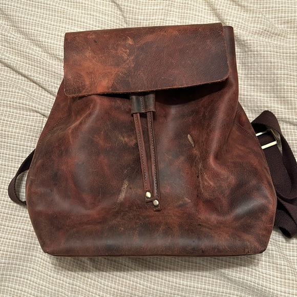 szone | Bags | Szone Women Vintage Genuine Leather Backpack | Poshmark
